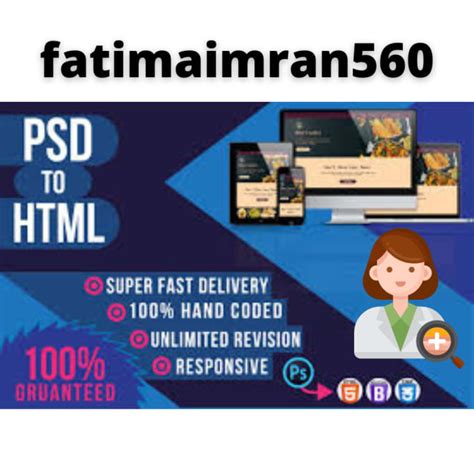 Convert Your Psd Into Html By Fatimaimran560 Fiverr