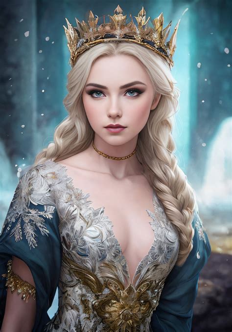 Download Ai Generated Queen Queen Of Winter Royalty Free Stock