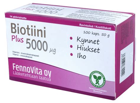 Biotiini Plus 5000 µg – Fennovita