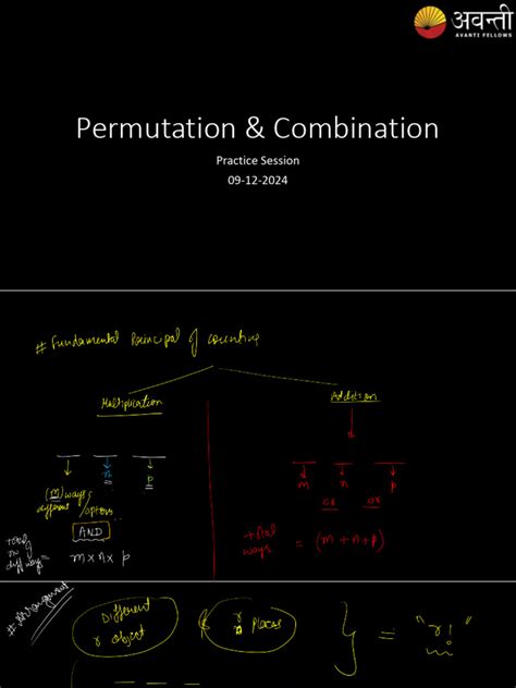 Permutation And Combination L1 Pdf