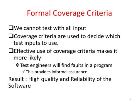 Ppt Coverage Criteria For Testing Powerpoint Presentation Free