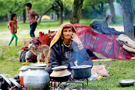Nomads Migrate Back To The Valley After Bad Weather Delays Daily Mail Online