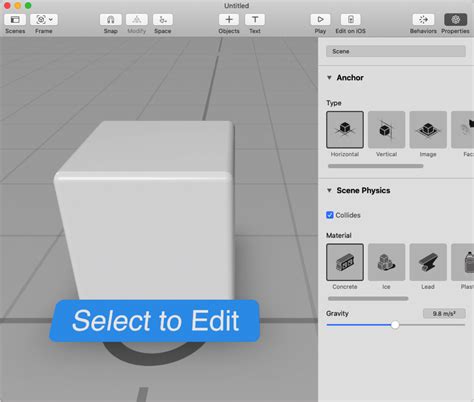 Selecting An Anchor For A Reality Composer Scene Apple Developer