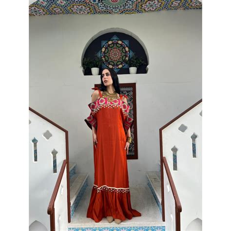 صن سيت جلو كيمونو برتقالي منتجات هاند ميد بأفضل الأسعار أيادى مصر