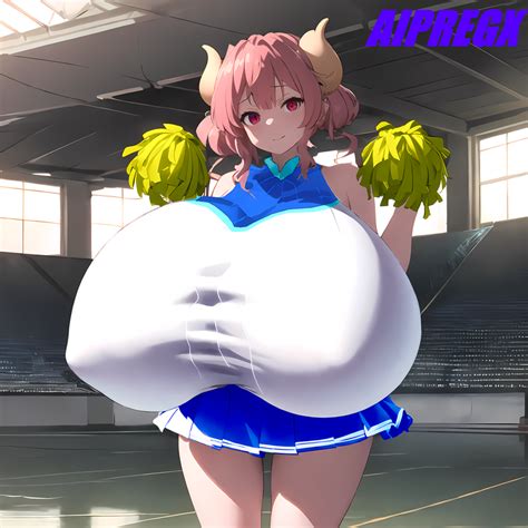 Rule 34 Ai Generated Cheerleader Dragon Girl Dragon Horns Gigantic Breasts Huge Breasts Ilulu