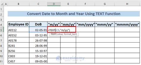 How To Convert Date To Month And Year In Excel Ways ExcelDemy