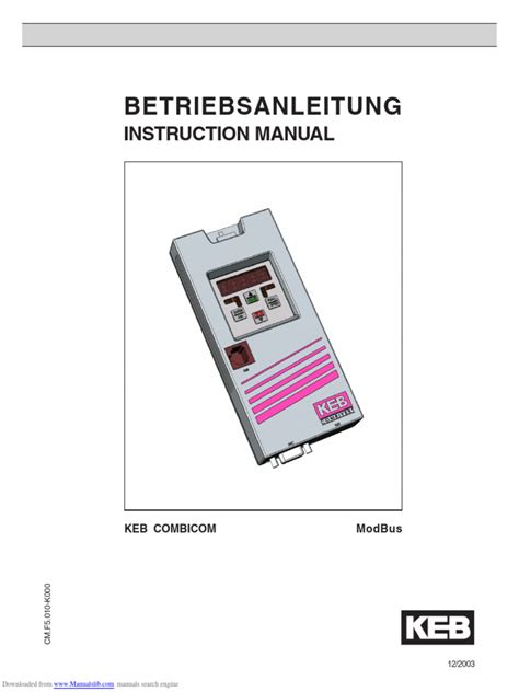 F5 Combicom Modbus Pdf Byte Bit Rate