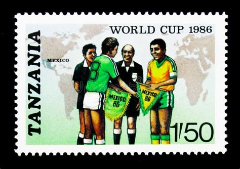 Mapa Team Captains Y Funcionarios Mundial 1986 De La Fifa Serie De