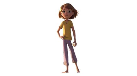 A Cartoon Girl Standing With Her Hands On Her Hips And Looking At The Camera While Wearing