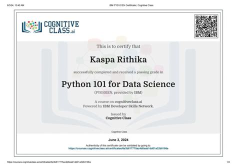 kaspa rithika on linkedin python datascience ibm