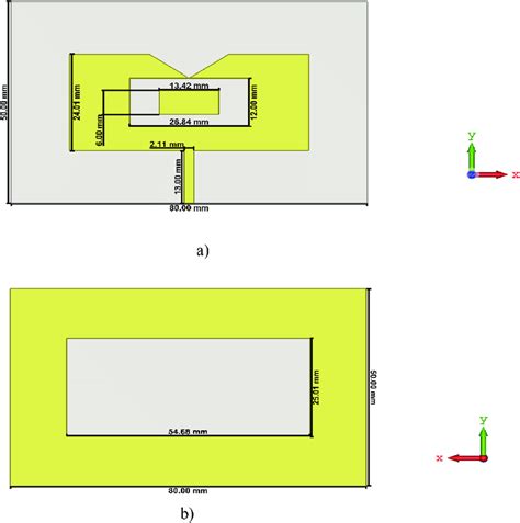 The Geometrical Structure Of The Antenna Design A Front Side B Back Side Download