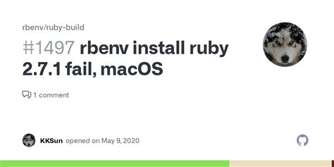 Rbenv Install Ruby Fail MacOS Issue Rbenv Ruby Build GitHub
