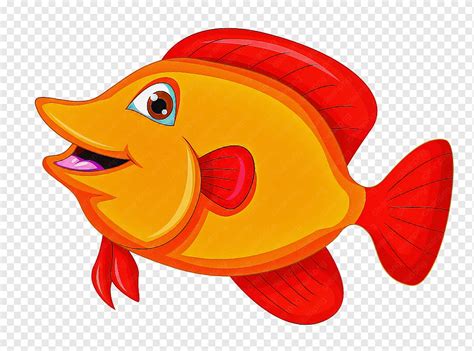 Gambar Ikan Mas Kartun Berwarna Ikan Terkejut Ilustrasi Ikan Hias