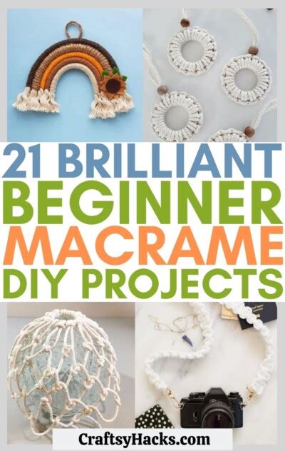 21 DIY Macrame Projects For Beginners Craftsy Hacks