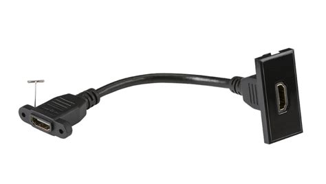 Knightsbridge Hdmi Outlet Module 25 X 50mm Black