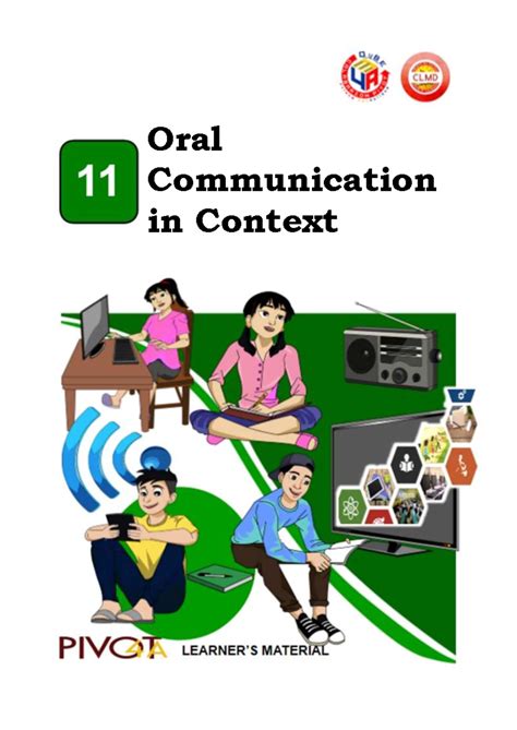 Oral Communication 11 Q1 Module 3 Oral Communication In Context