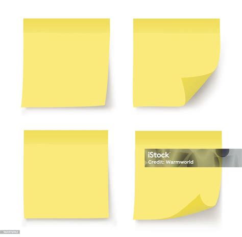 포스트 참고 스티커입니다 흰색 바탕에 종이 스티커 벡터 0명에 대한 스톡 벡터 아트 및 기타 이미지 0명 개체 그룹 공란 Istock