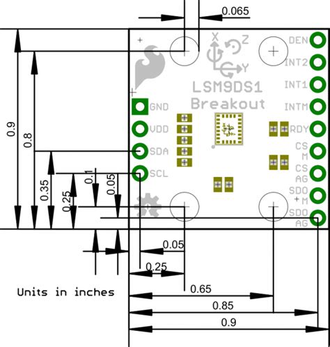 Lsm9ds1 Breakout Hookup Guide Sparkfun Learn