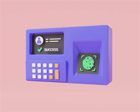 Premium Photo Finger Print Scan For Enter Security System Attendance