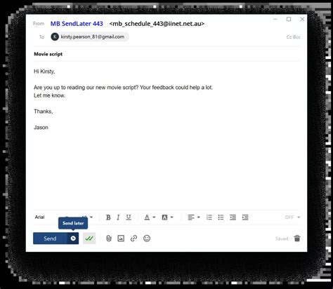 Schedule Emails In Your Au Email Account To Ensure On Time