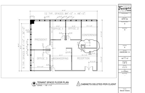 TENANT SPACE FLOOR PLAN