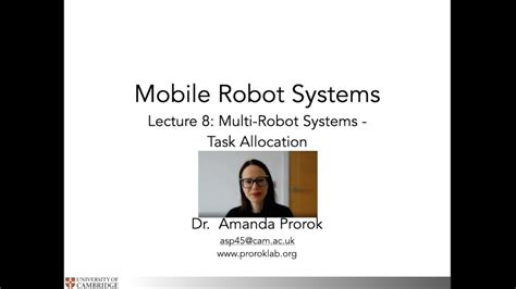 Lecture 8 Multi Robot Assignment Methods Youtube