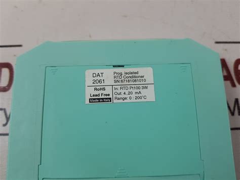 Datexel Dat 2061 Isolated Programmable Converter Pt100 Aeliya Marine