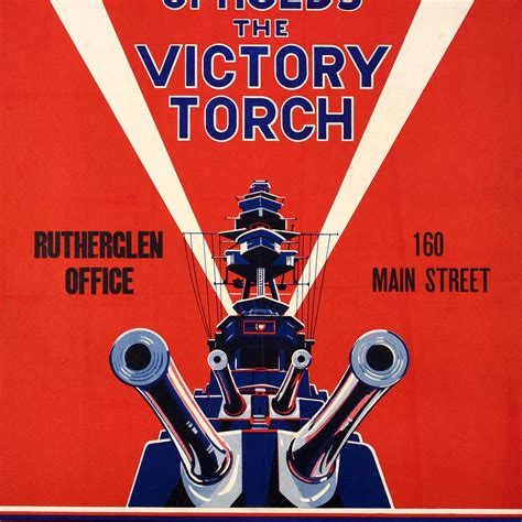 Original Vintage World War Two Propaganda Poster Navy Upholds Victory