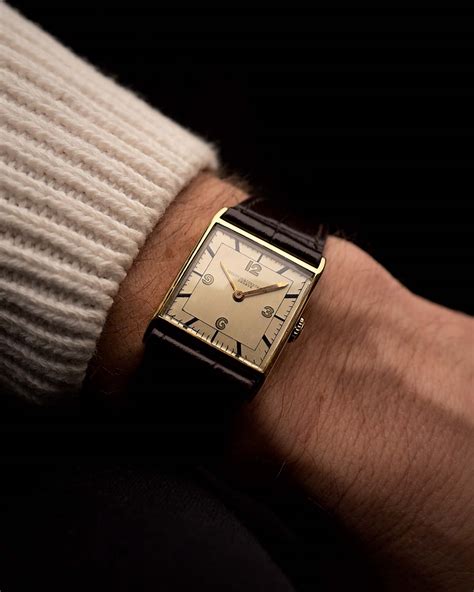 Vacheron Constantin Tank Vintage Watch 18k Gold 1930s Goldammer