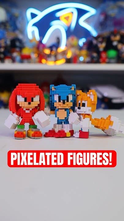 New Sonic The Hedgehog Pixelated Figures Sonic Sonicthehedgehog Sonictoys Youtube