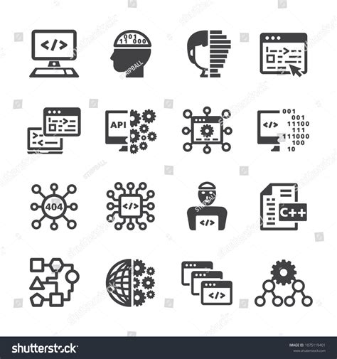 Robot Code Icon Images Stock Photos Vectors Shutterstock