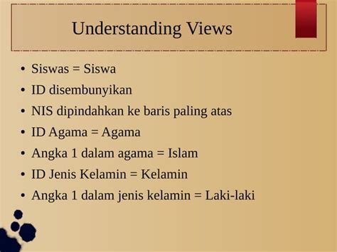 Membuat Aplikasi Kesiswaan Menggunakan Yii Framework Bagian 2 Ppt