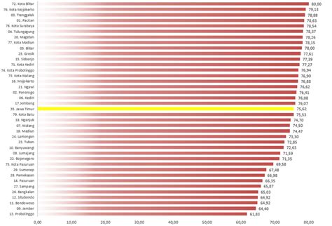 Life Expectancy Index In East Java Download Scientific Diagram