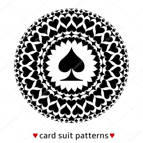 Spade Card Suit Pattern Stock Vector Image By ©drawnkeeper 33085293
