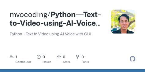GitHub Mvocoding Python Text To Video Using AI Voice With GUI Python Text To Video Using