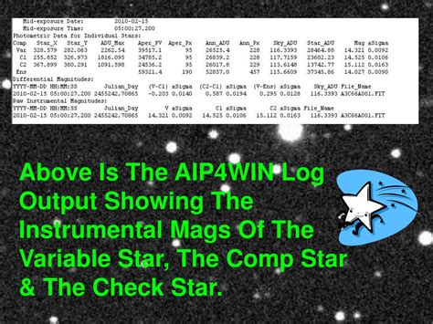 Ppt Variable Star Differential Photometry Powerpoint Presentation