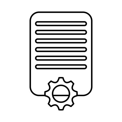 Gear Settings Setup With Paper Document 2724146 Vector Art At Vecteezy