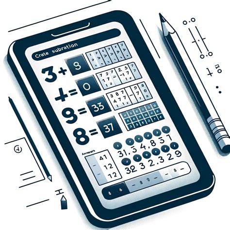 Subtraction Worksheet Generator Montessori Workshops