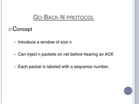 go back n protocol