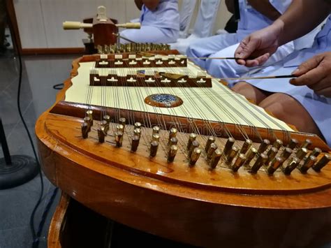 Thai Musical Instruments With Strings Made Of Ivory And Polished Teak