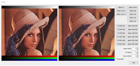 dither ordered and floyd steinberg monochrome and colored codeproject