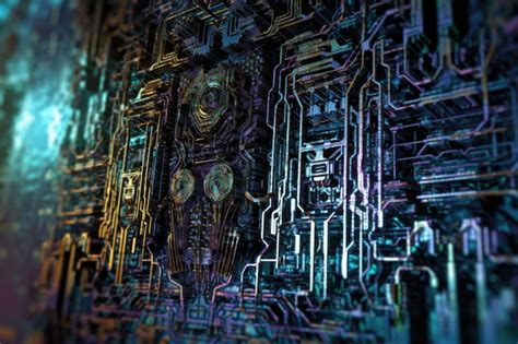premium ai image closeup of ai neural network code on a computer