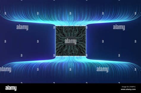 Circuit Board With High Speed Wireless Data Lines Concept Of