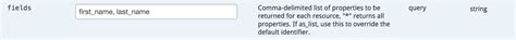 specifying fields dreamfactory
