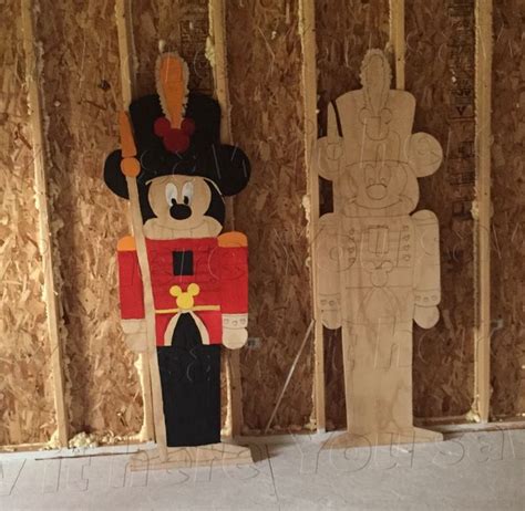 Six Foot Tall Mickey Mouse Nutcracker Christmas Display In Process