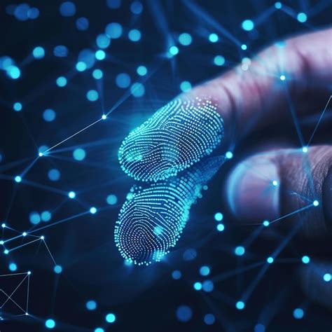 Premium Photo Authentication Login Or Cybersecurity Fingerprint And