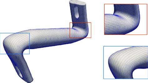 Quad Mesh And Some Details Elbow Download Scientific Diagram