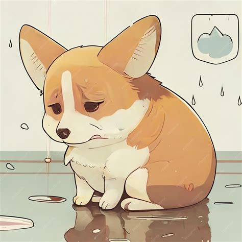Sad Dog Drawing