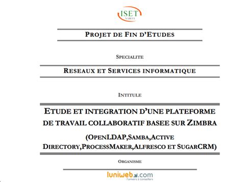 Pdf Exemple Rapport De Pfe Iset Etude Et Integration Dune Plateforme