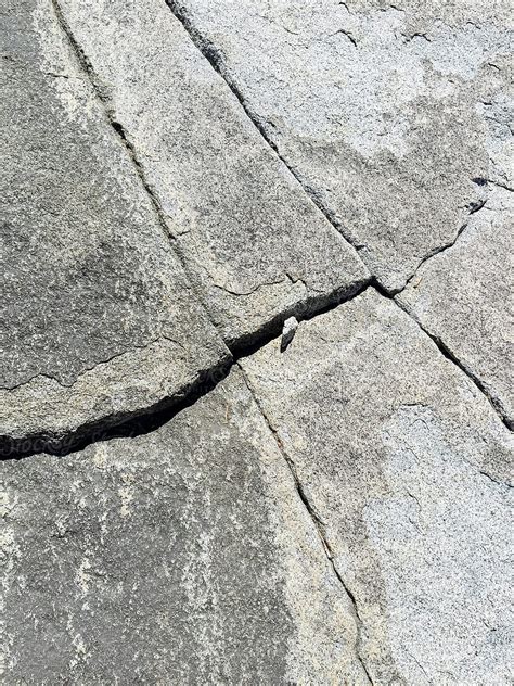 Detail Of Granite Rock And Fractures High Sierra Ca By Stocksy
